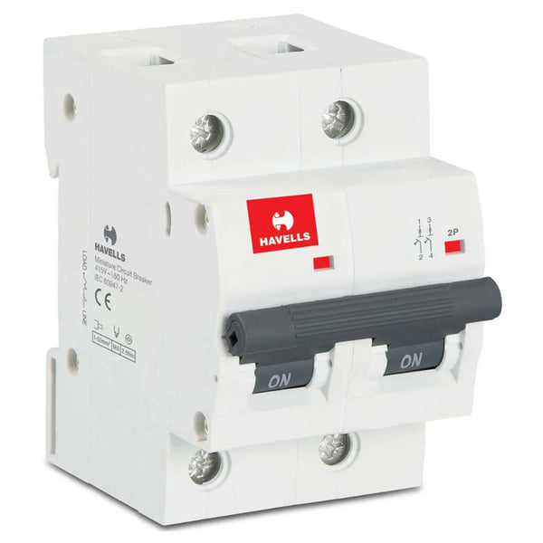 Buy Havells Higher Rating C Curve Double Pole MCB 80A DHMJCDPF080 Online at Bestomart ...