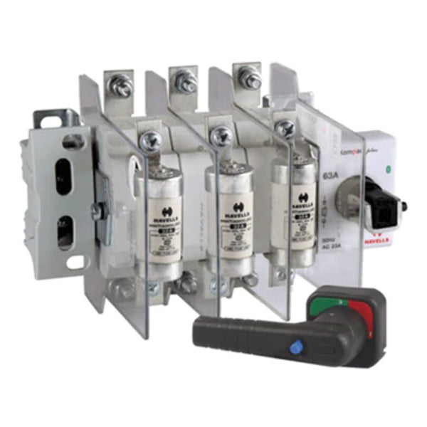 Buy Havells Kompact Plus Switch Disconnector Fuse Unit With 3 Fuse, 3 ...