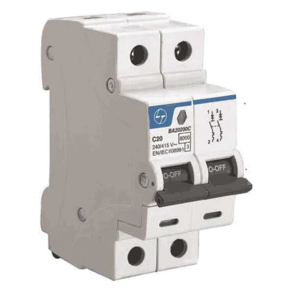 L&T [ Lauritz Knudsen ] MCB 0.5A-63A DC MCBs Curve Double Pole Online ...