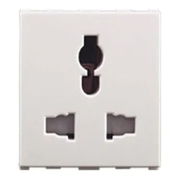 Buy Anchor Roma 6A / 10A / 13A Combi Socket For All Pins 2Module 66407 ...