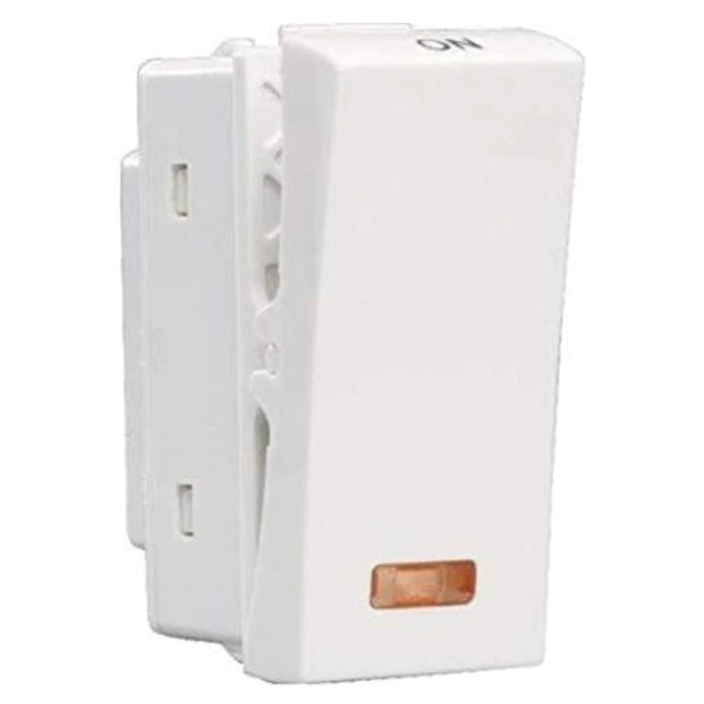 Buy Lisha Switch with Indicator 20A 240V 1Module 1Way White 7008 Online ...