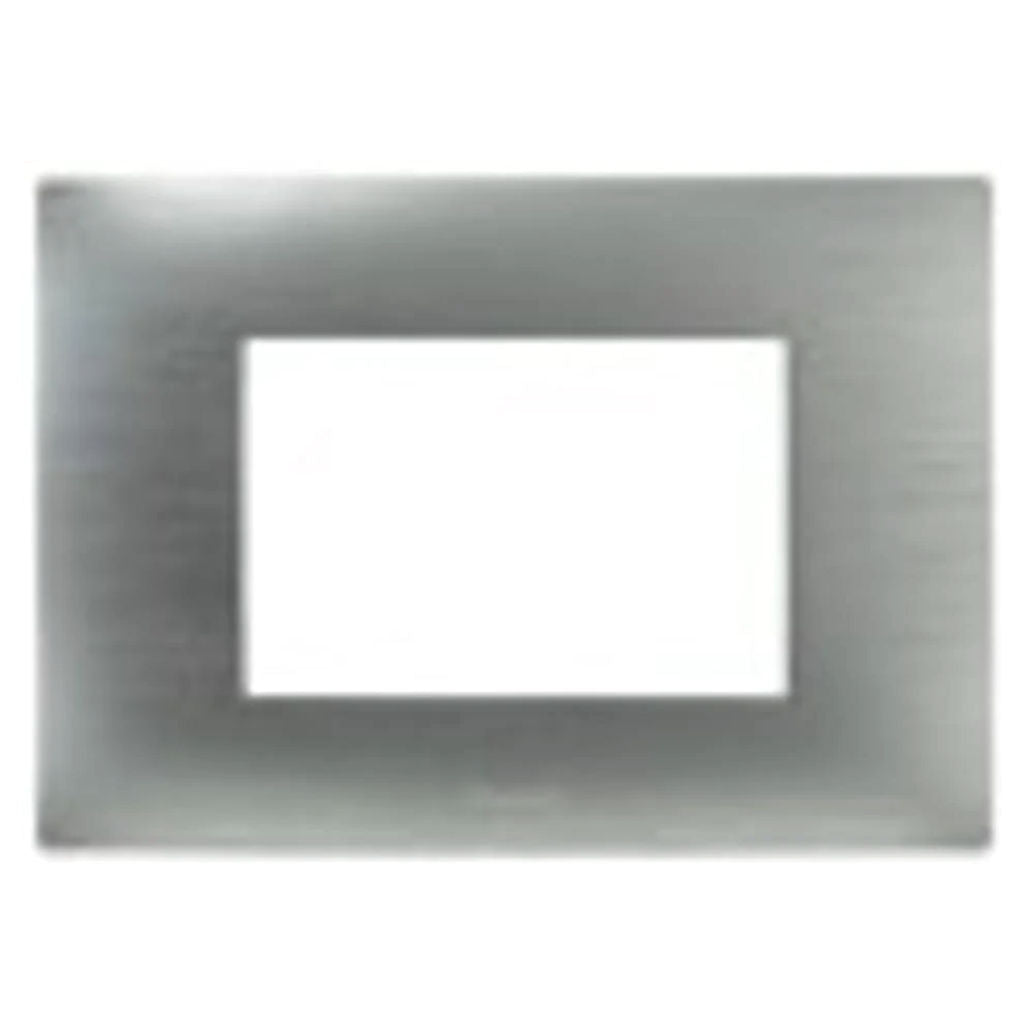 Buy Legrand Lyncus Plate With Frame 3M Brushed Silver 6775 43 Online at ...