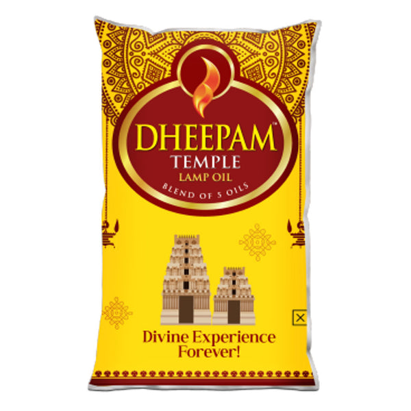 Buy Dheepam Temple Lamp Oil 1 Ltr Pouch Online at Bestomart ...