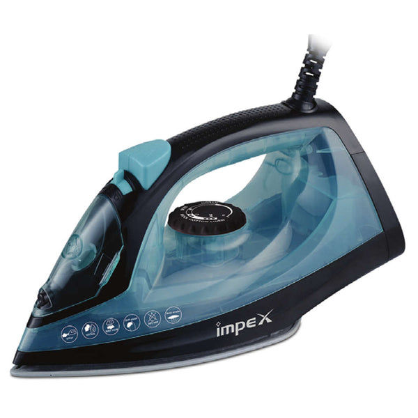 Buy Impex Xsteam Plus Steam Iron Box 1200 Watts Blue Black Online at ...
