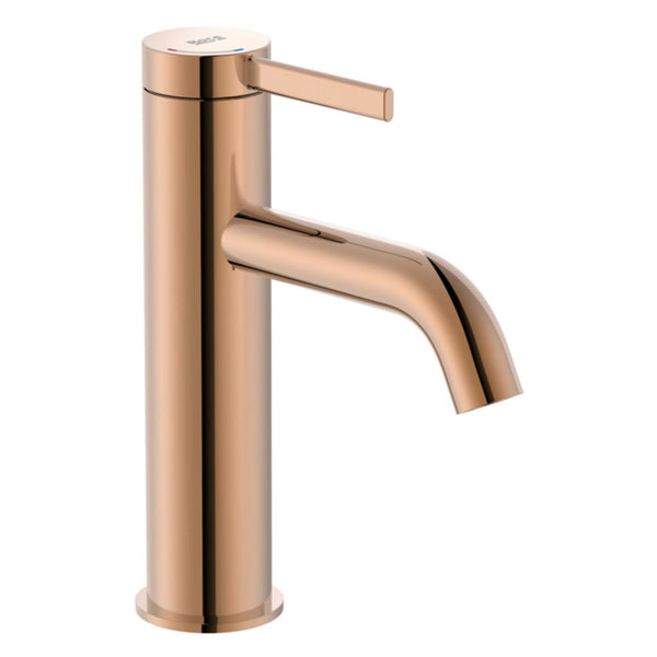 Buy Roca ONA Single Lever Basin Mixer With Click Clack Waste Rose Gold ...