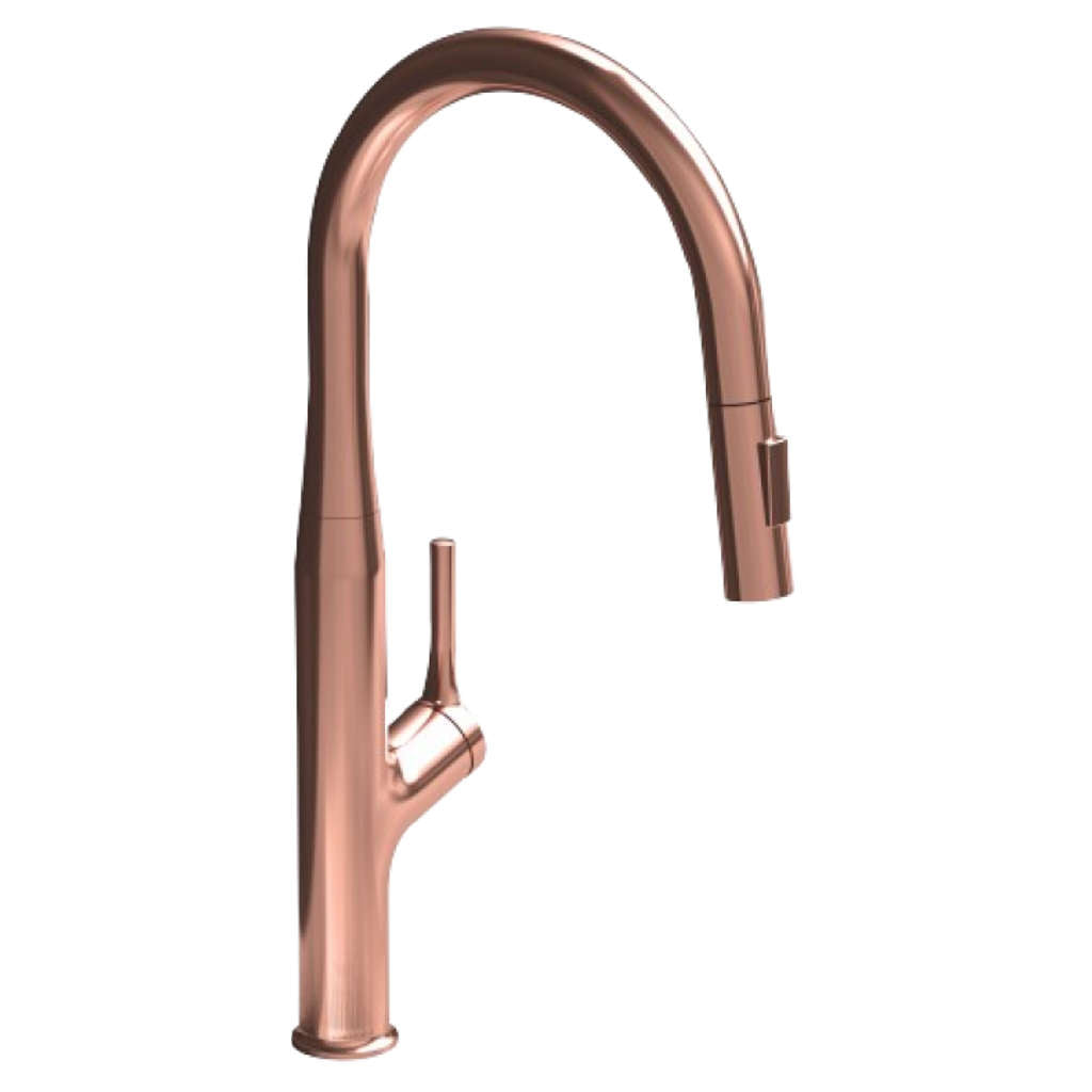 Buy Carysil Kitchen Sink Faucet With Pull Out Spout Sprayer Brass Rose ...