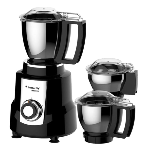 Buy Butterfly Magnum Mixer Grinder 1.2 HP 3 Jars Black Online at ...