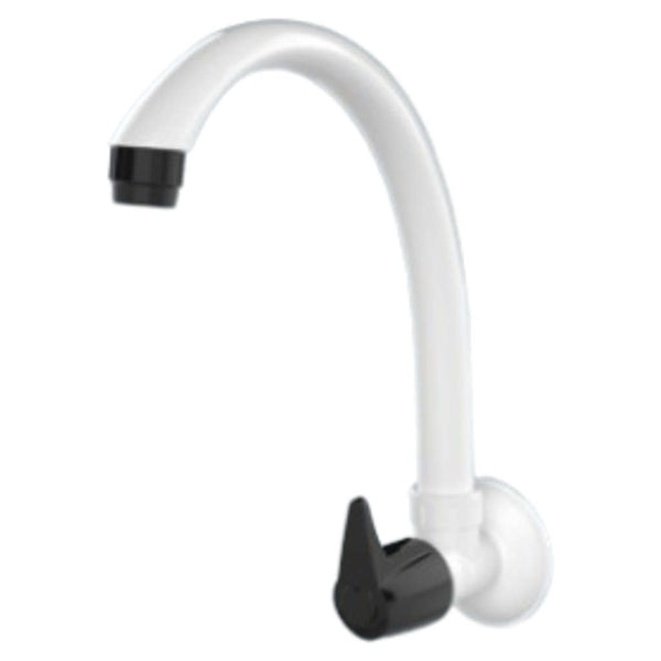 Buy Watertec Flexo Razo Series Wall Sink Tap Long Spout Black White RZ ...