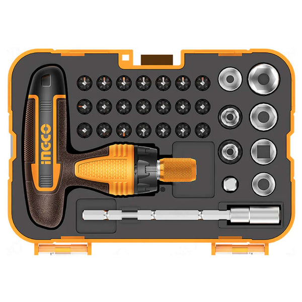 Buy Ingco T-Handle Wrench Screwdriver Set Of 31 Pcs HKSDB0318 Online at ...
