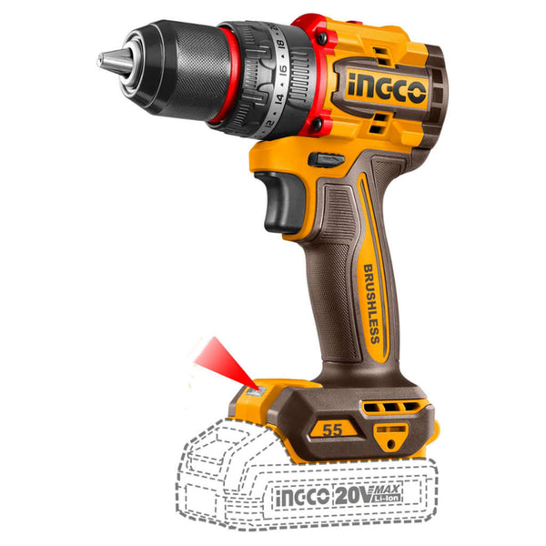 Buy Ingco Compact Cordless Impact Drill 20 V CIDLI20558 Online at ...