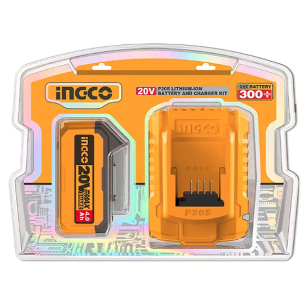 Buy Ingco Lithium-Ion Battery And Charger Kit 20 V FBCPK1214 Online at ...