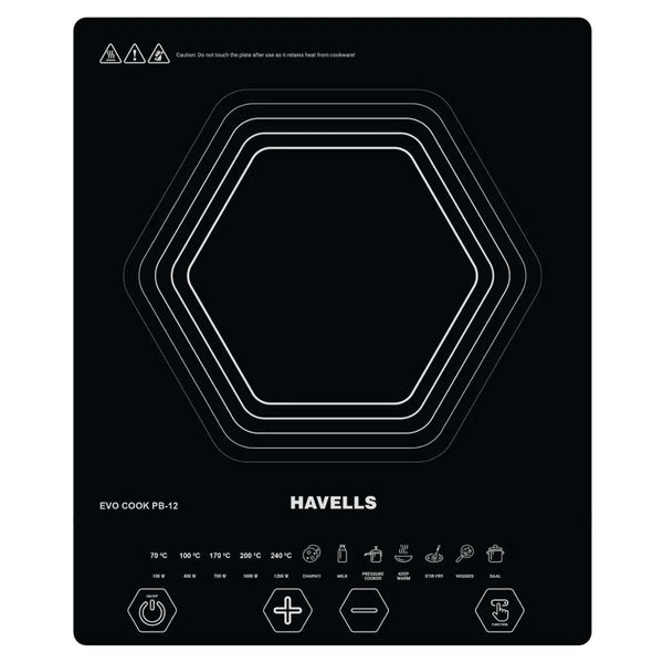 Buy Havells Evo Cook PB12 Induction Cooktop 1200W GHCICEHK120 Online at ...