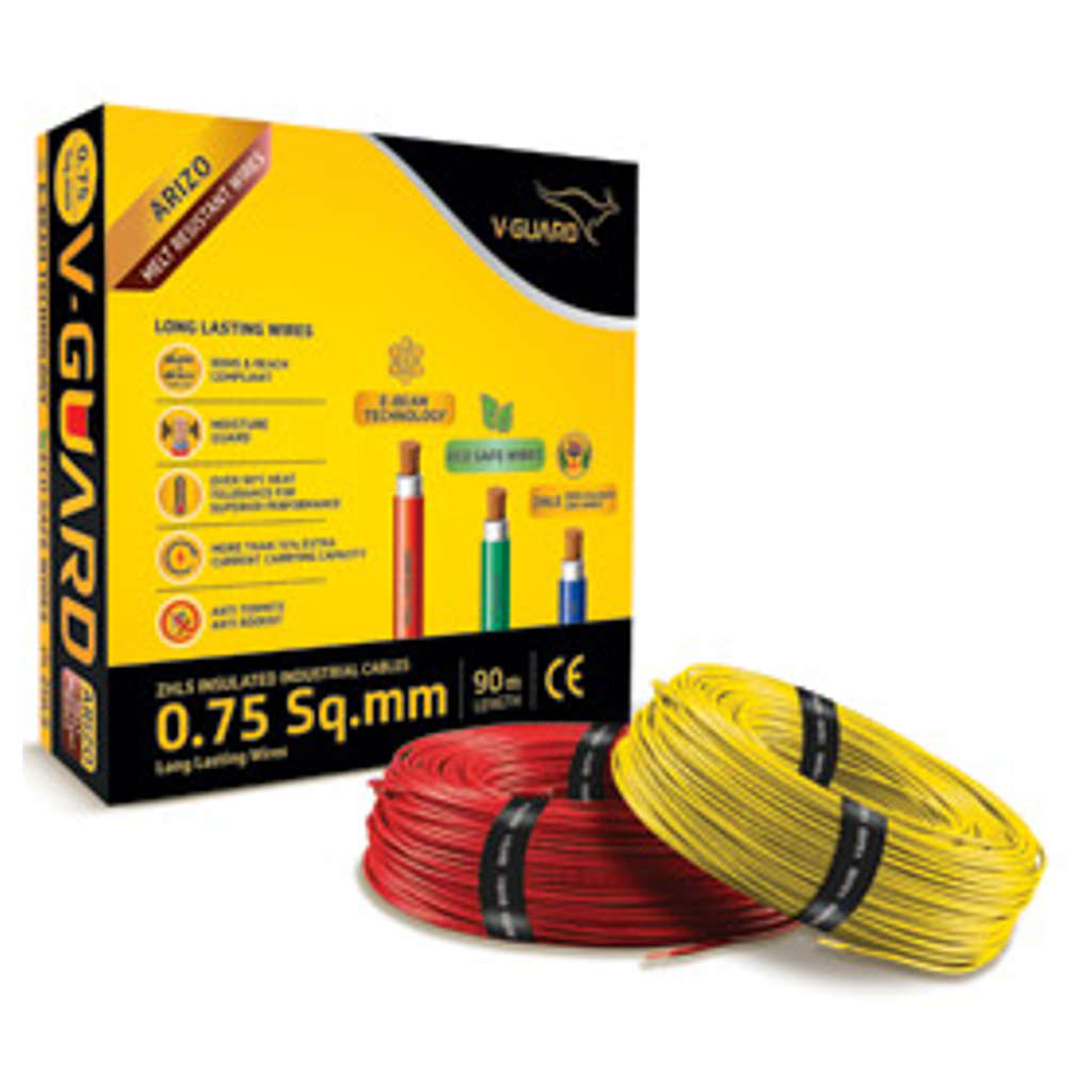 Buy V-Guard Arizo E-Beam Technology Wiring Cable 90 Mtrs 0.75 Sq.mm ...