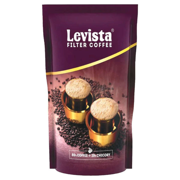 Buy Levista Filter Coffee 80% Coffee 20% Chicory 200 Gram Pouch Online ...