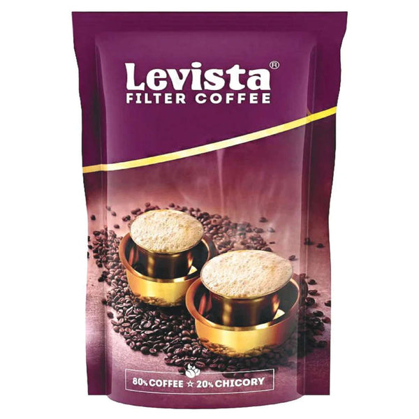 Buy Levista Filter Coffee 80% Coffee 20% Chicory 500 Gram Pouch Online ...