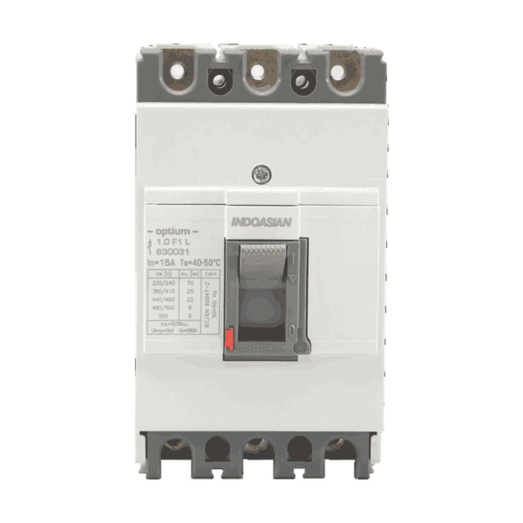 Buy Indoasian Optium 1.0 MCCB 16A-125A 3P 25KA Online at Bestomart