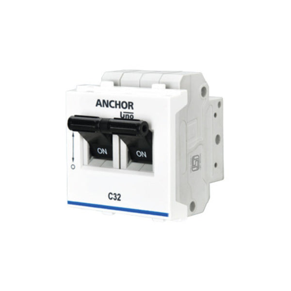 Buy Anchor Roma C Type Mini Modular MCB Double Pole 6A-32A Online at ...