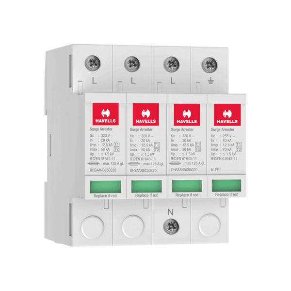Buy Havells Type 1+2 AC Surge Protection Device DHSAARBC50320 Online at ...