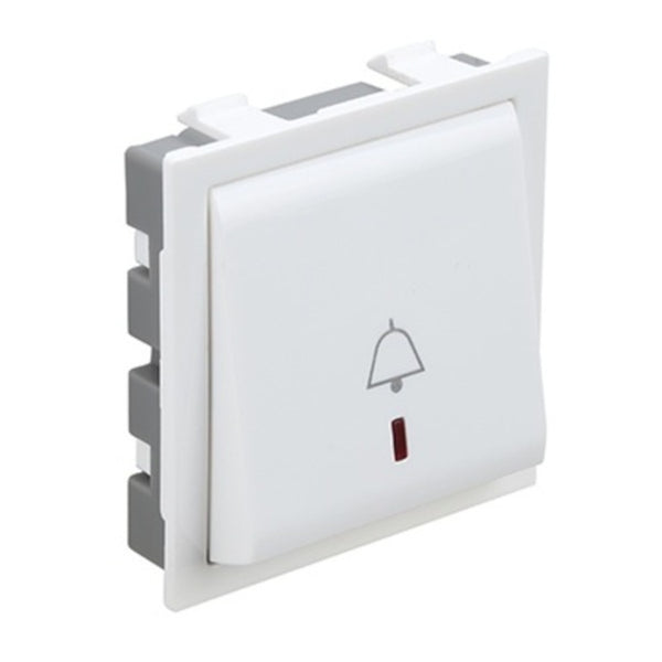 Buy Legrand Britzy 6A Bell Push Switch With Indicator 2 Module 6734 06 ...