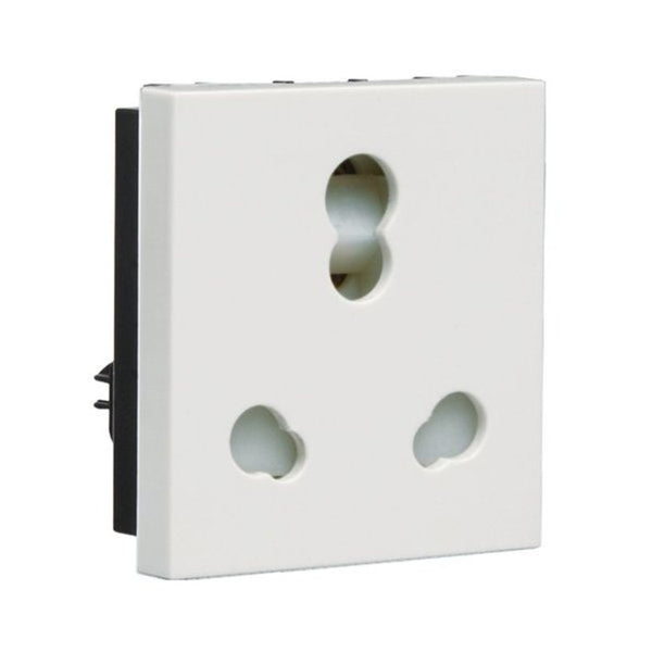 Buy Schneider Opale 3-Pin Socket Outlet with Shutter 6A/16A X2106WH ...