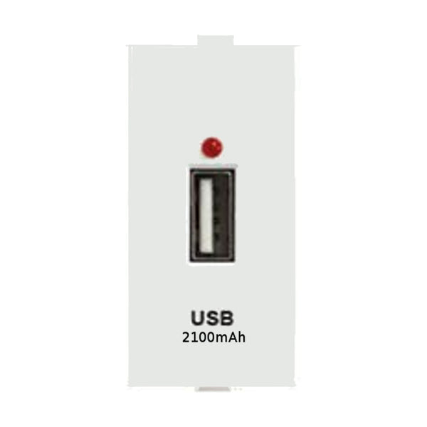 Buy Anchor Roma Plus 1Module USB Charger 2100mA 289109 Online at ...