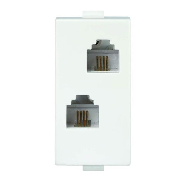 Buy Anchor Roma Plus 1Module Double RJ-11 Telephone Socket Without ...