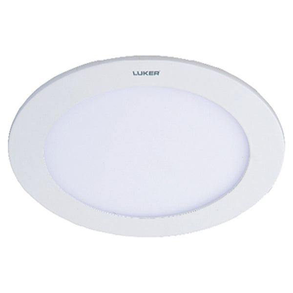 Buy Luker Elegant Series LED Slim Panel Light 12W Round White LNPR12 ...