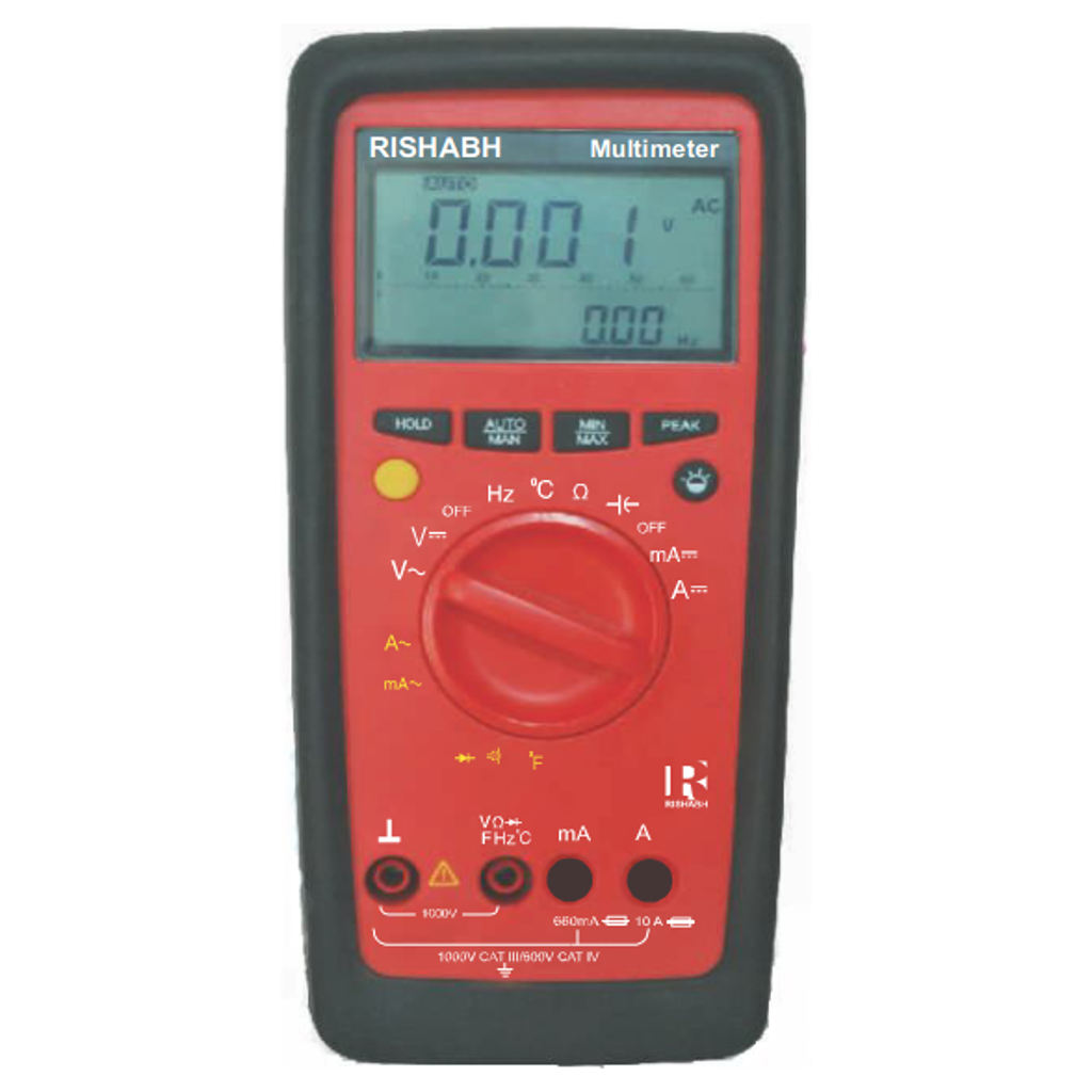 Buy Rishabh Digital Multimeter DC Current Range 10μA to 10A 616 Online ...