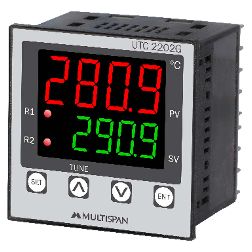 Buy Multispan Temperature Controller Double Display 4 Digit UTC-2202 G ...