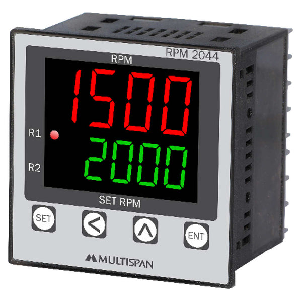Buy Multispan RPM Indicator 4 Digit 2 Relay RPM-2044 Online at ...