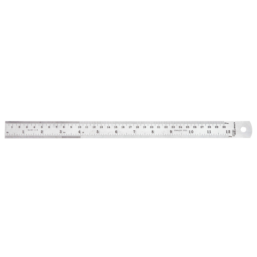 Buy Kristeel Shinwa Metric & English Ruler 2000 mm Stainless Steel 401 ...