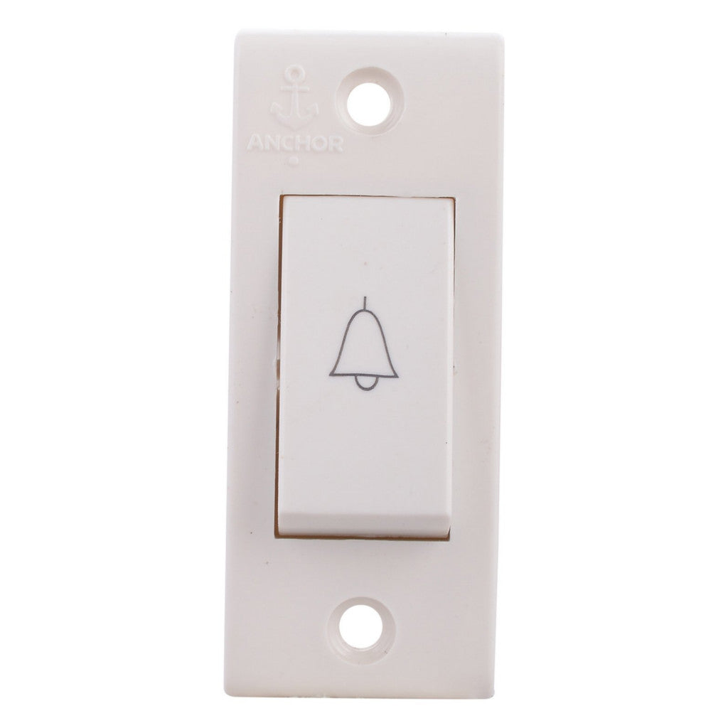 Buy Anchor Penta PC Cherry 6A Bell Push Switch White 14123 Online at ...