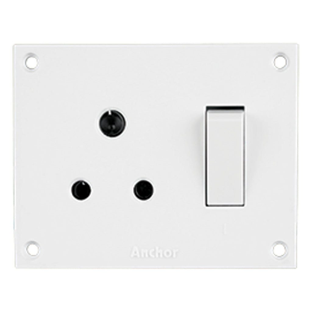 Buy Anchor Penta Urea 6A Combinational Deluxe Switch Socket White ...