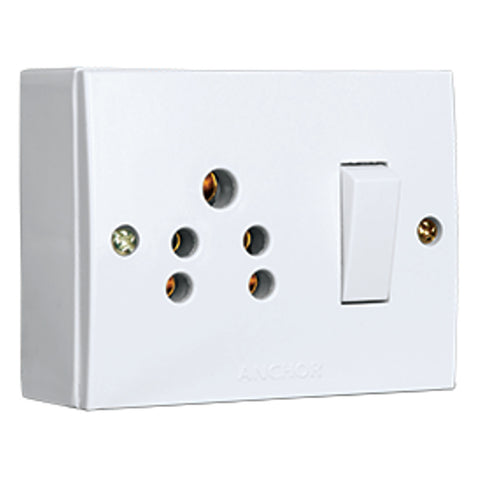 Buy Anchor Penta Urea 6A Combinational Deluxe Switch Socket With Box ...