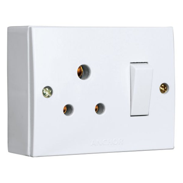 Buy Anchor Penta Urea 6A Combinational Deluxe Switch Socket With Box ...
