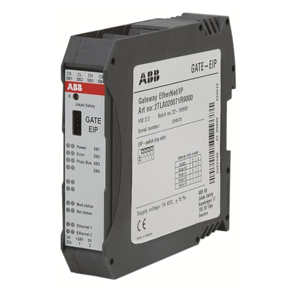 Buy ABB GATE-EIP Pluto Gateway For 2-Way Communication 2TLA020071R9000 Online at Bestomart ...