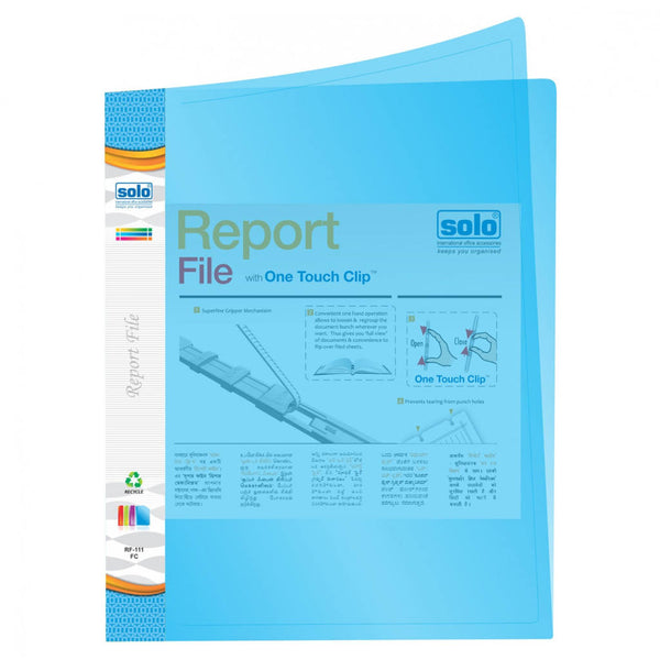 Buy Solo Report File Super Line Transparent Blue F/C RF111 Online at ...