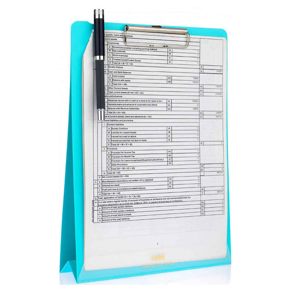 Buy Solo Display Clip Board Stand Pastel Blue A4 DCBA4 Online at ...