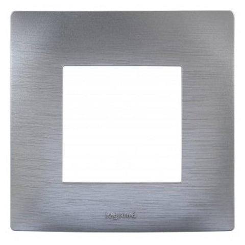 Buy Legrand Lyncus Plate With Frame 2M Brushed Silver 6775 42 Online at ...