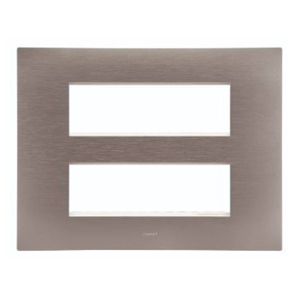 Buy Legrand Lyncus Plate With Frame 12M Brushed Silver 6775 52 Online ...