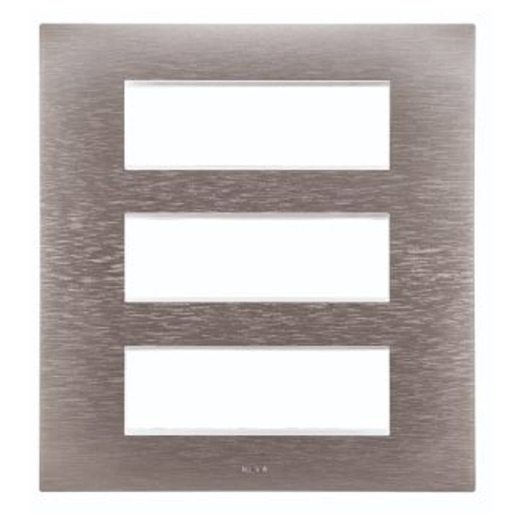 Buy Legrand Lyncus Plate With Frame 18M Brushed Silver 6775 58 Online ...