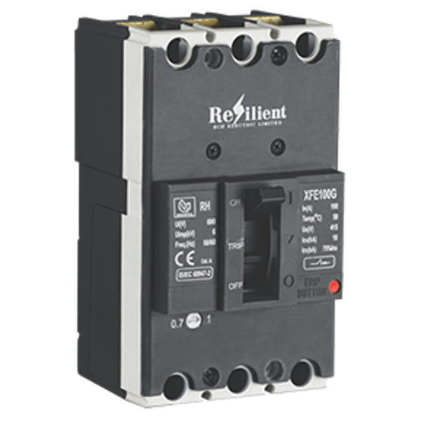 Buy BCH Resilient MCCB With Spreader Terminal Adjustable 36kA 100% Icu ...