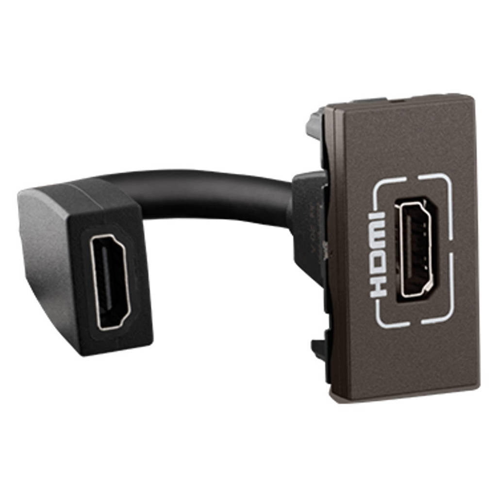 Buy Legrand Myrius Nextgen Preterminated HDMI Socket 1M Charcoal Grey ...