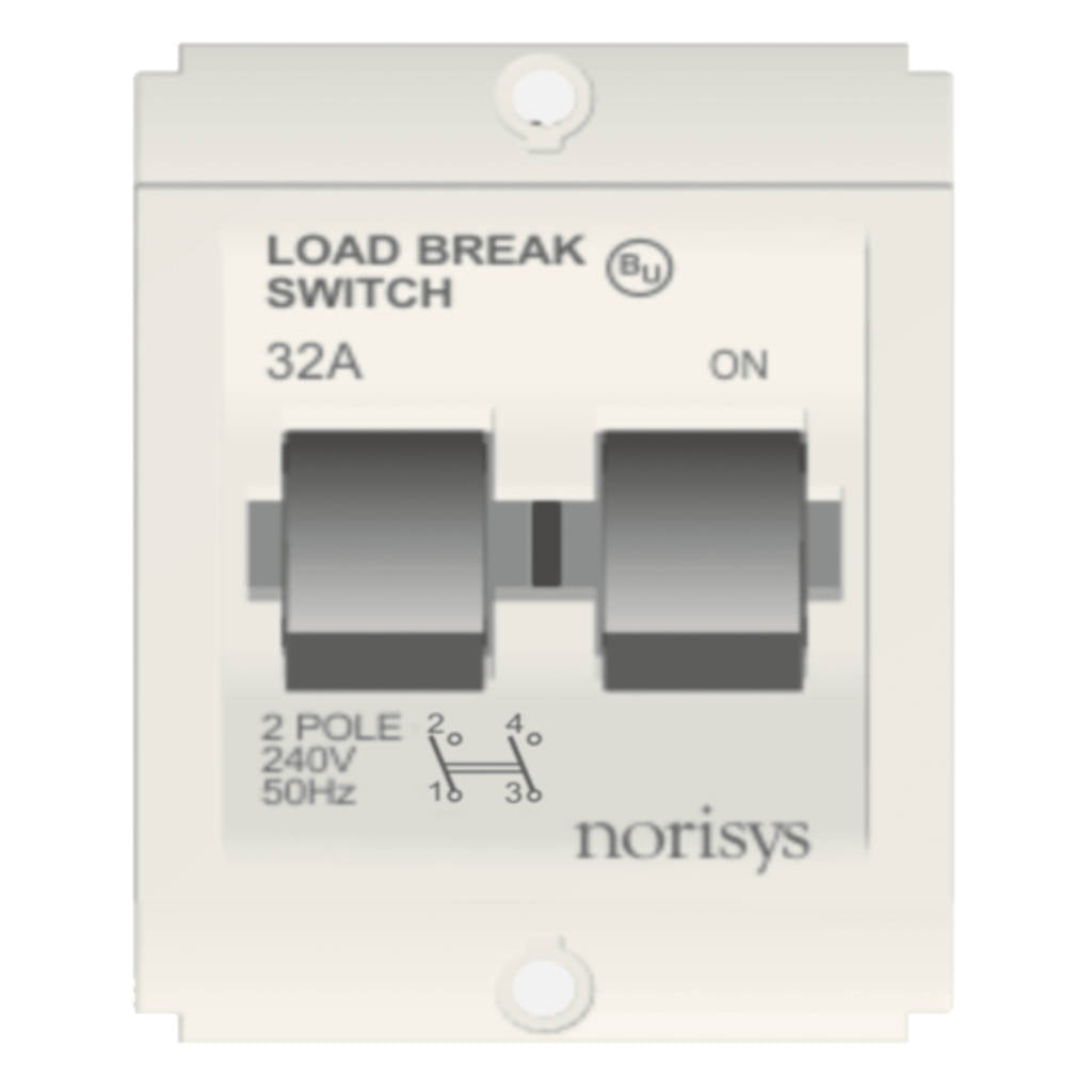 Buy Norisys Square Series Tiny Load Break Switch Double Pole 32-50A ...