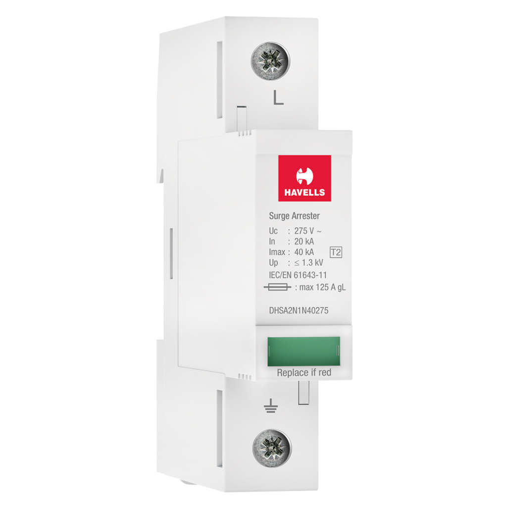 Buy Havells Type 2 AC Surge Protection Device 1P 1.3kV DHSA2N1N40275 ...