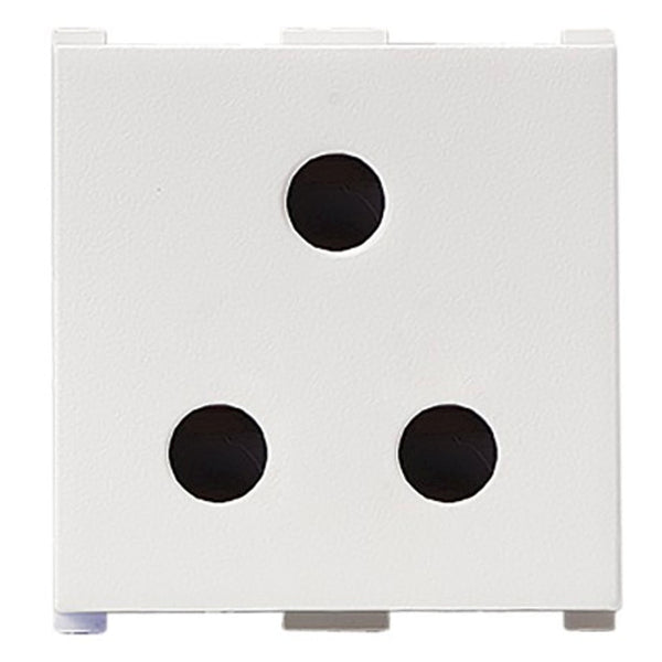 Buy Anchor Vision 3Pin Round Socket 6A 2Module White WIM113214 Online ...