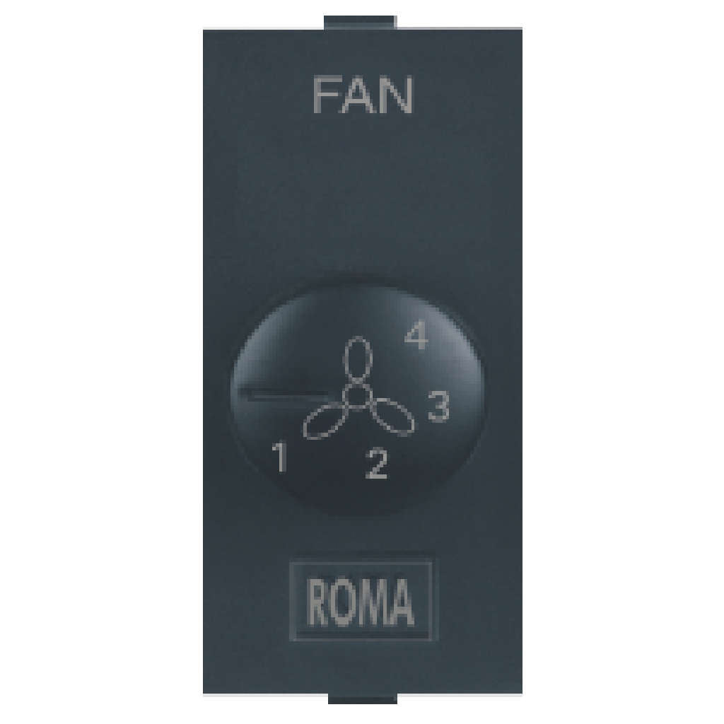 Buy Anchor Roma Classic Fan Step Regulator Tiny EME 100W Matt Black ...