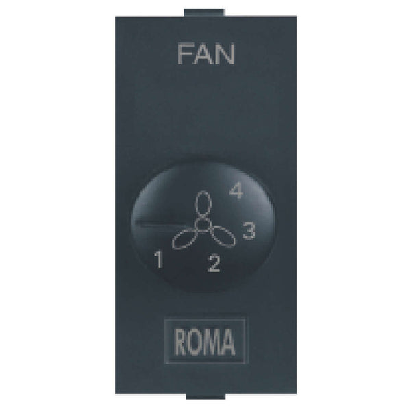Buy Anchor Roma Classic Fan Step Regulator Tiny EME 100W Matt Black ...