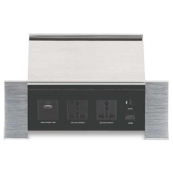 Buy MX Flip Type Cable Cubby Pop Up Box Silver MX 7008 Online at ...