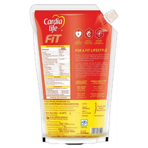 Buy Cardia Life Fit Blended Oil 500 ml Pouch Online at Bestomart ...